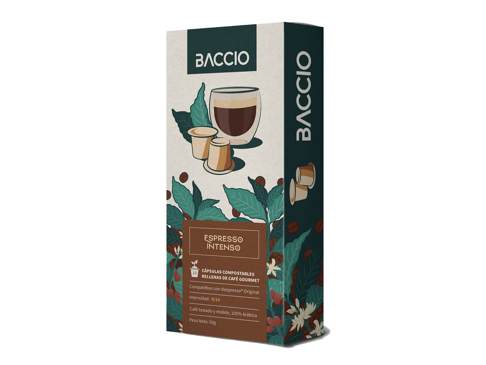 Capsulas de Cafe Intenso Baccio | Colineal Ecuador | SKU: JUL8433840428550